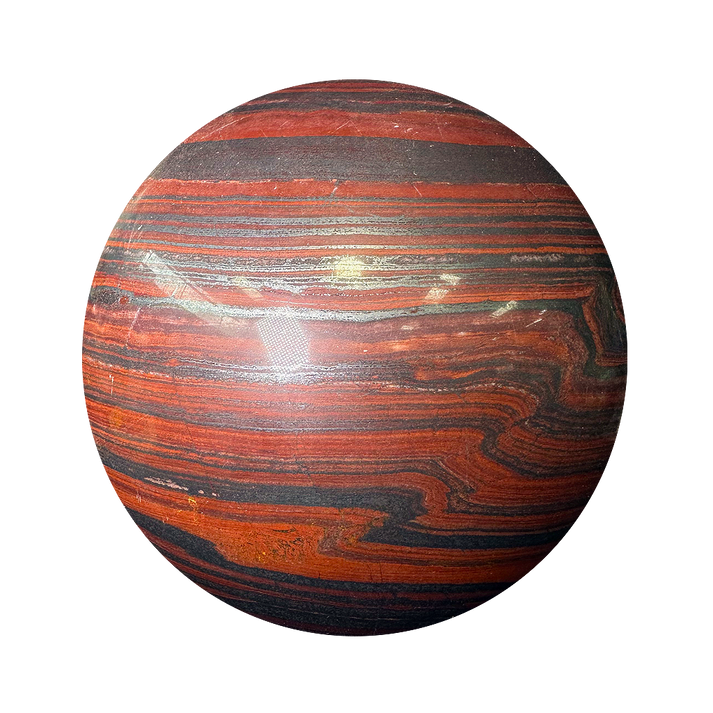 Banded hematite Jasper Sphere – CrystalCaveIndia
